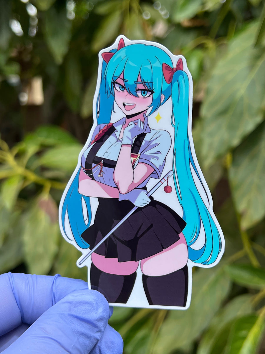 Hatsune Miku Sticker - Anime Girl Stickers Ecchi Decal Vinyl Waifu ...
